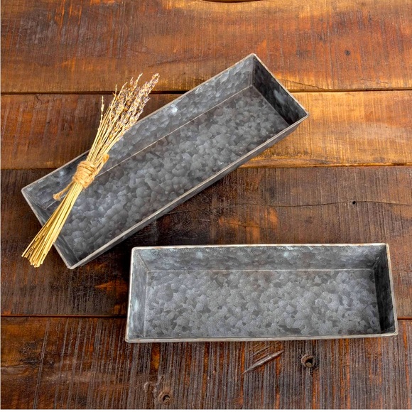 Primitives by Kathy | Accents | New Set 2farmhouse Galvazined Metal ...